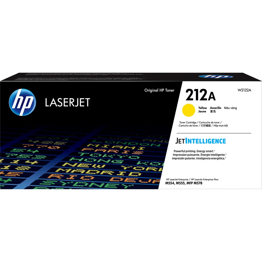 Toner - HP 212A LaserJet Toner Cartridge Upto 4,500 Pages Yield Yellow ...