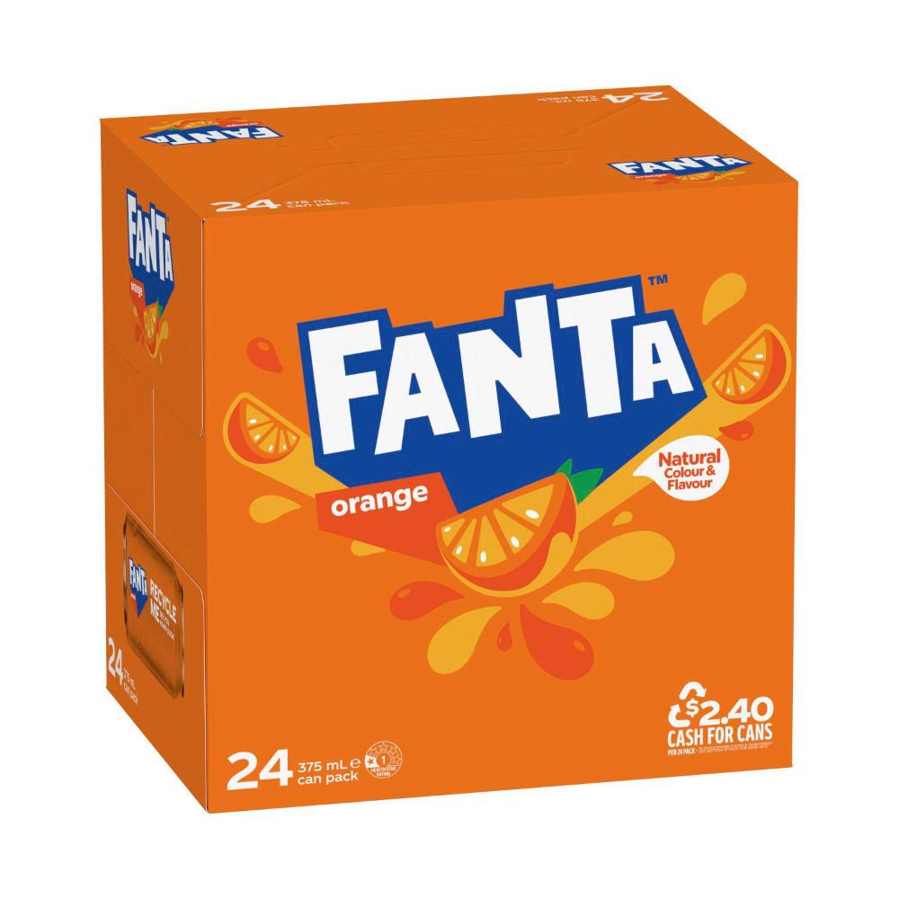 Food & Beverages - Fanta Orange Can 375ml Carton of 24 - Jaybel Office ...