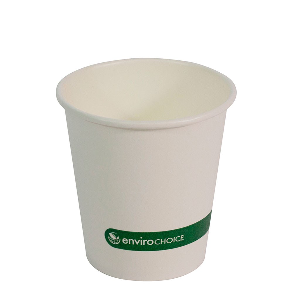 Kitchen - Envirochoice Paper Cup White Compostable & Recyclable 180ml ...