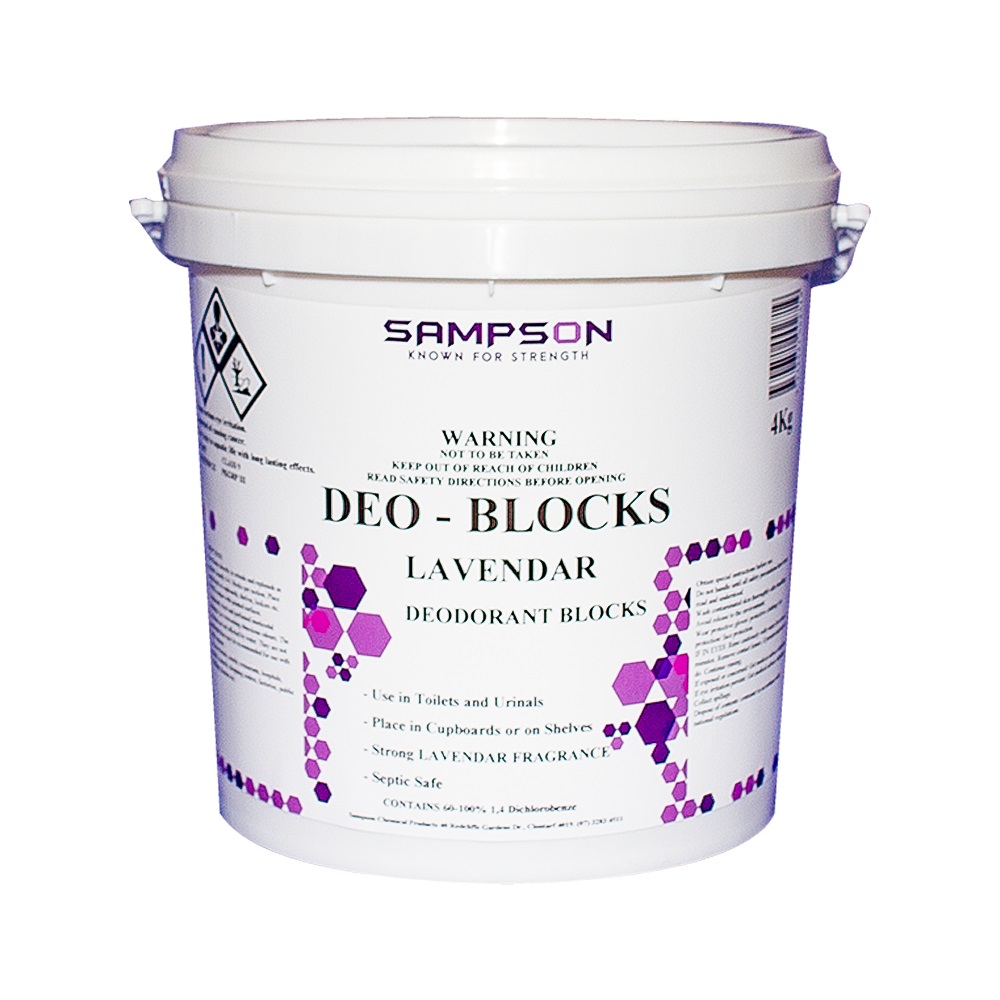 Cleaning - Sampson Deo-Blocks Toilet & Urinal Deodorant Blocks Lavendar ...