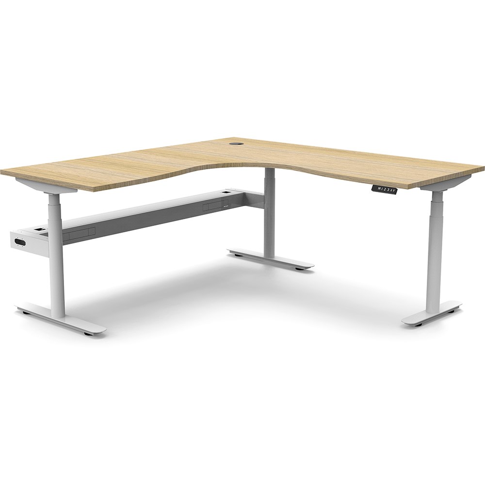 Office Furniture - Rapidline Halo+ Corner Workstation + Tray 1800/1500W ...