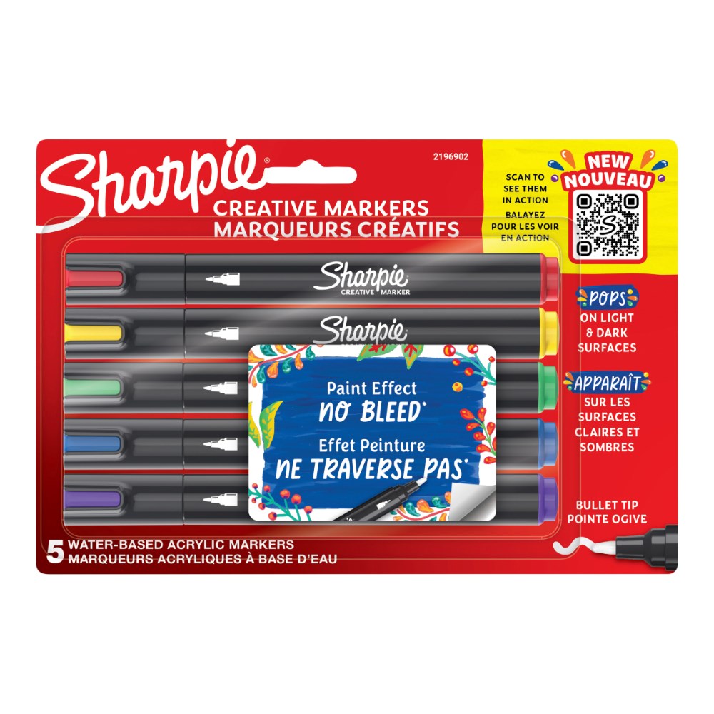 Markers & Highlighters - Sharpie Creative Water-Based Acrylic Markers ...