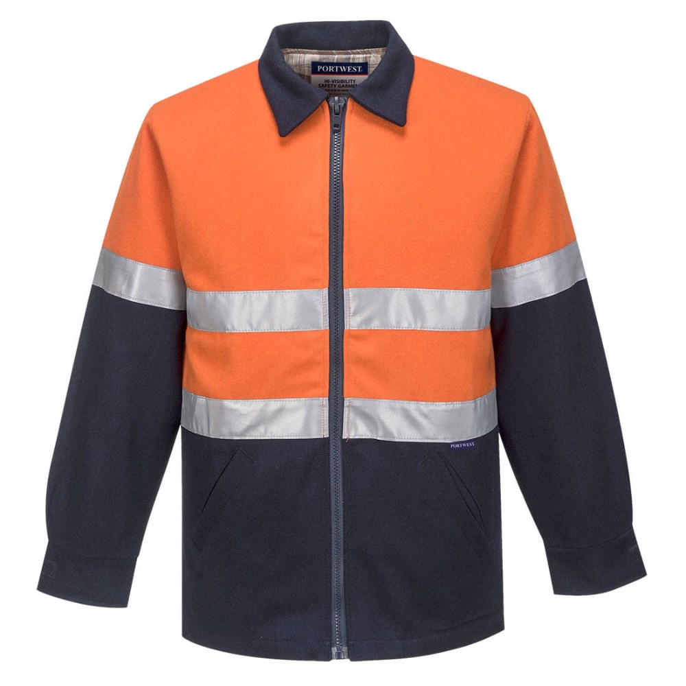 Safety - Portwest Bluey Hi-Vis Contrast Wool Blend Work Jacket 4XL ...