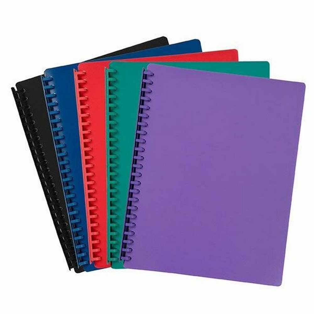 Binders & Folders - DISPLAY BOOK A4 REFILLABLE 20 POCKET ASSORTED ...