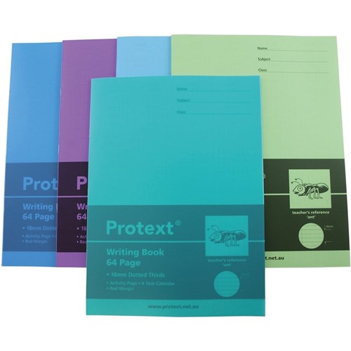 Books & Pads - Protext Poly Writing Book 330x245mm 18mm Dotted Thirds ...