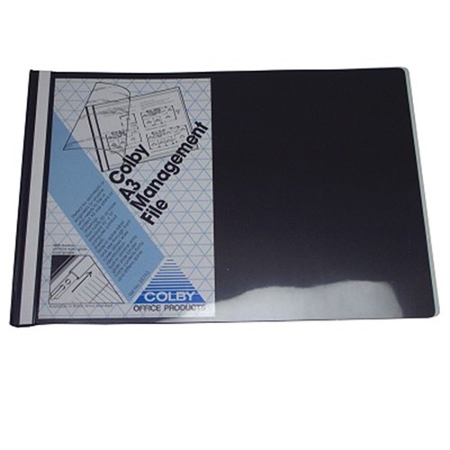 Binders & Folders - Colby A3 Premium Clear Cover Management File Black ...