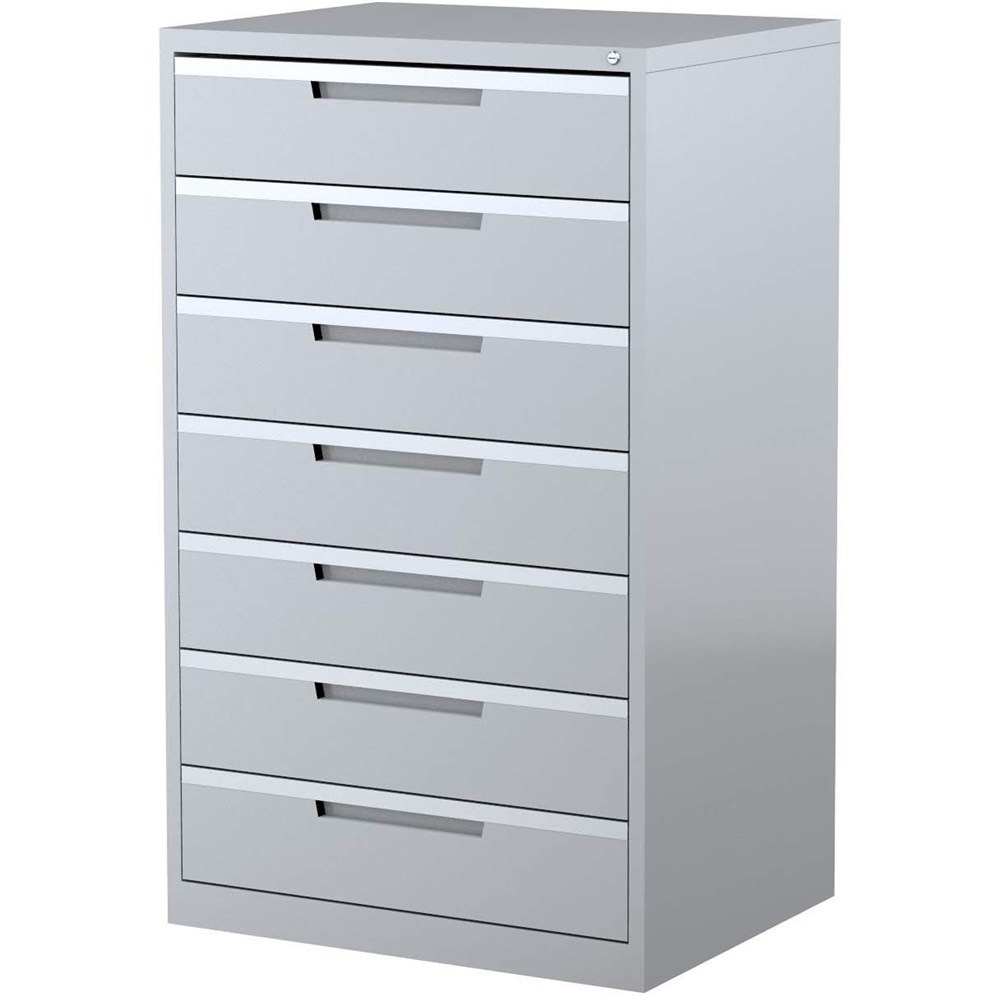 Storage - Steelco Steel Multimedia Storage Cabinet 7 Drawer 790W x 620D ...